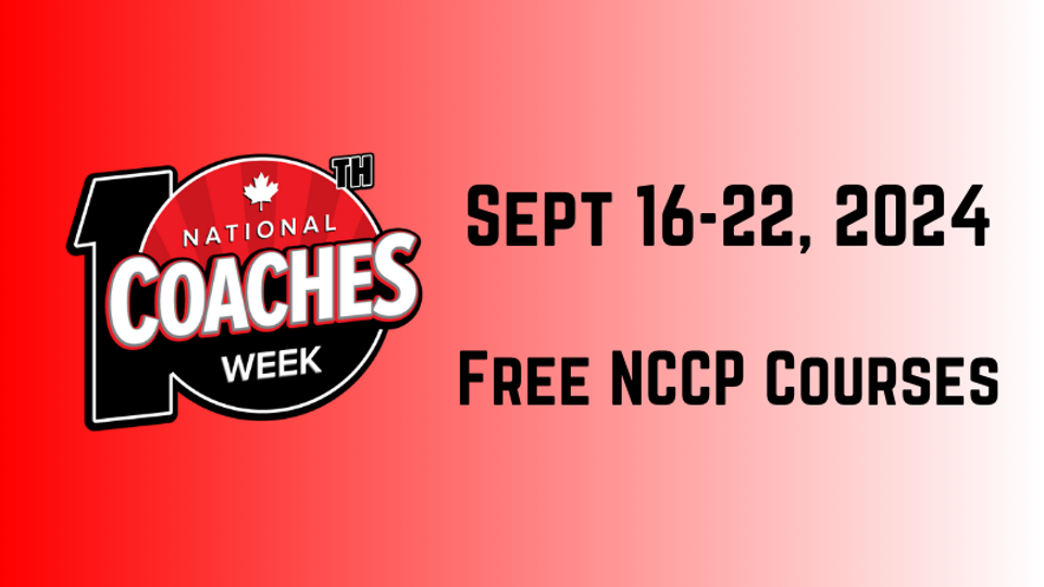 Coaches Week - Free NCCP Courses