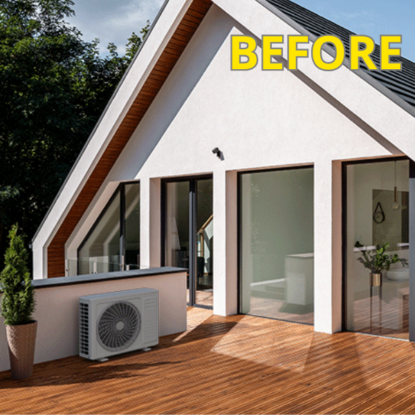 How to Hide an Ugly Heat Pump