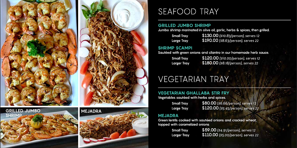 Catering Menu | Palm Palace