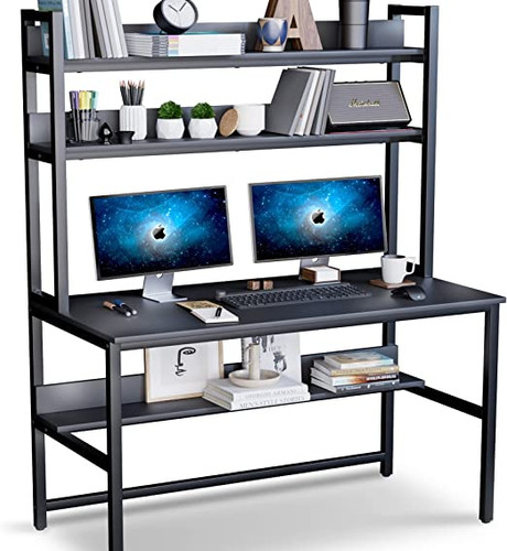Aquzee Computer Desk with Hutch and Bookshelf | COS Ltd.