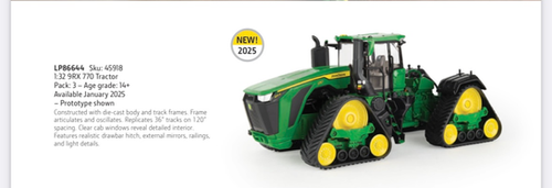 1/32 John Deere 9RX 770 | Farmer Toy Store