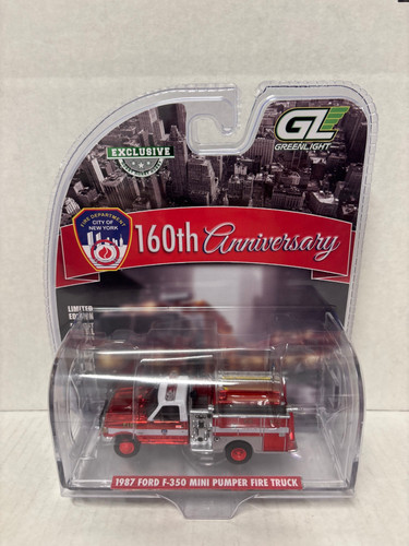 1/64 Greenlight 1987 Ford F-350 Mini Pumper | Farmer Toy Store