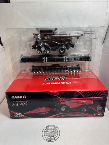1/64 Case IH 2024 Farm Show AF 11 Combine “BLACK CHASER” | Farmer Toy Store
