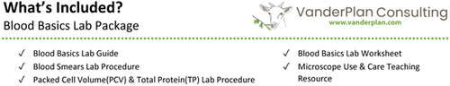 Blood Basics Lab Package | VanderPlan