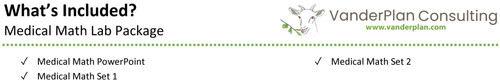 Medical Math Lab Package | VanderPlan