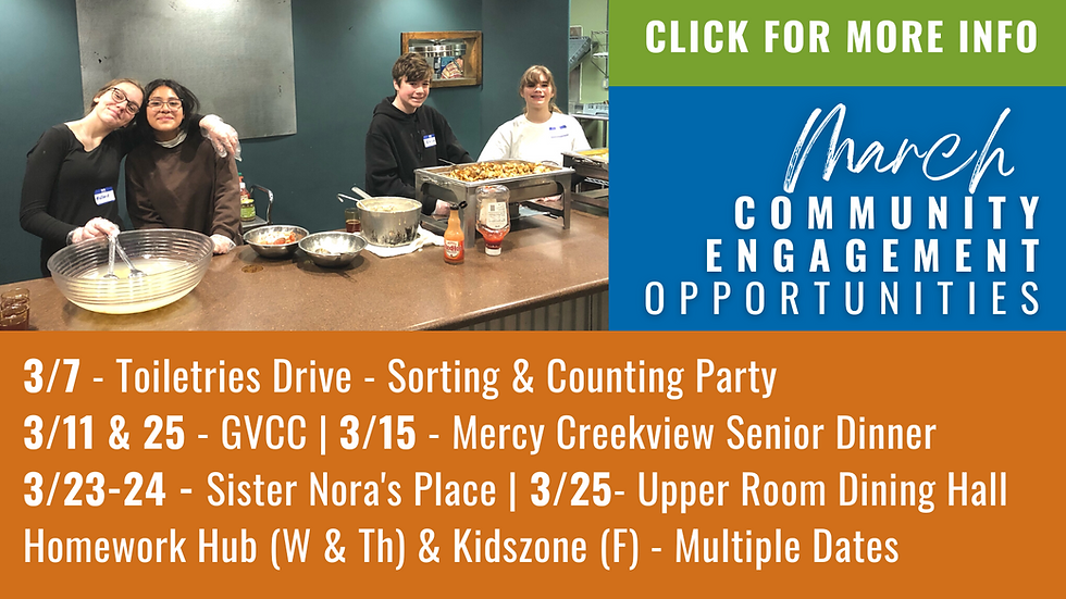 March 2023 Community Engagement Opportunities