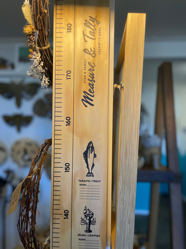 Family height chart ruler + fish tally | Epic Aotearoa