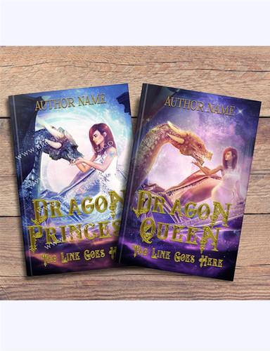 Dragon Queen 2 book covers set | Premade book covers