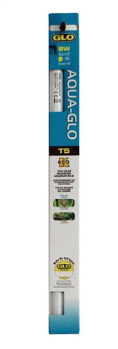 Aqua-GLO T5 Fluorescent Aquarium Bulb, 8 W, 30 cm x 1.6 cm (12 in x 1.6 ...