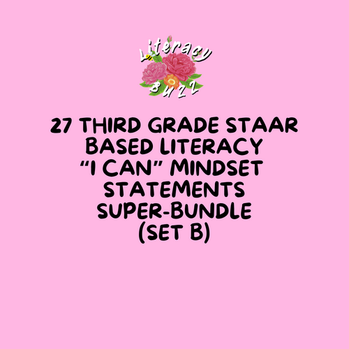 27 Third Grade I Can Statements Super Bundle Set B | The Literacy Buzz