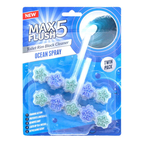 Max Flush 5 Ocean Twin 2X45G Toilet Rim | OneBeyond