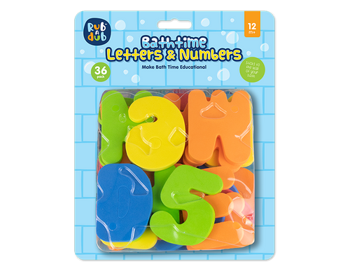 Bath Letters and Numbers 36pk | OneBeyond