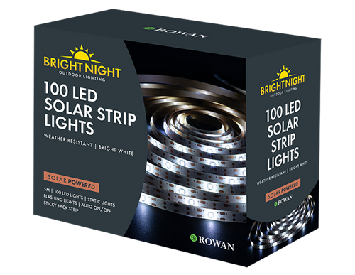 Solar LED Bright White Strip Lights 5M | OneBeyond