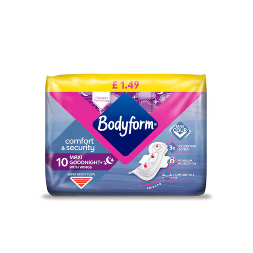 Bodyform Maxi Night Wing 10S | OneBeyond