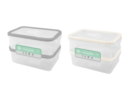 Clip Lock Containers 450ml 2pk | OneBeyond