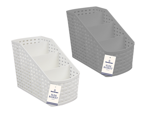 Plastic 4 Section Slim Basket | OneBeyond