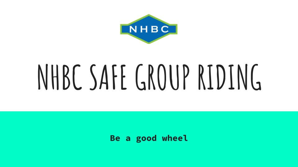 NHBC Safe Group Riding Guide