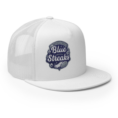 Athletic Blue Streaks Five Panel Trucker Cap | Manheim Township Sports