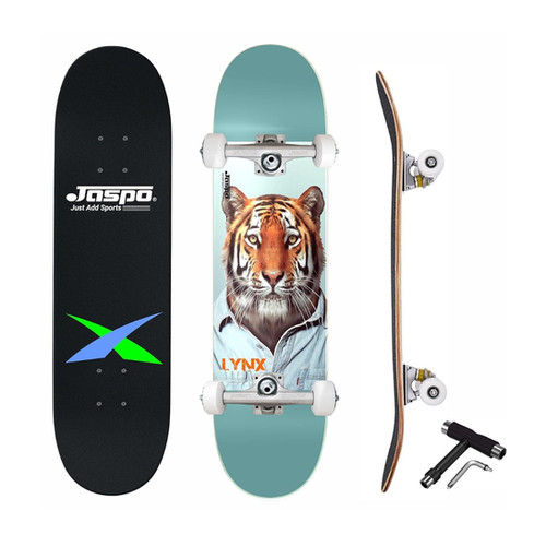 Jaspo Lynx 31x8" Canadian Maple 7-layer Skateboard - All Ages - Made in ...