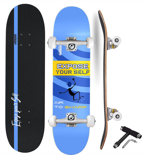 Jaspo Expose yourself 7Layer Professional Grade Concave Deck Skateboard ...