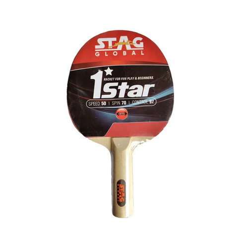 Buy Stag Global 1 Star Table Tennis Bat - Beginner Level