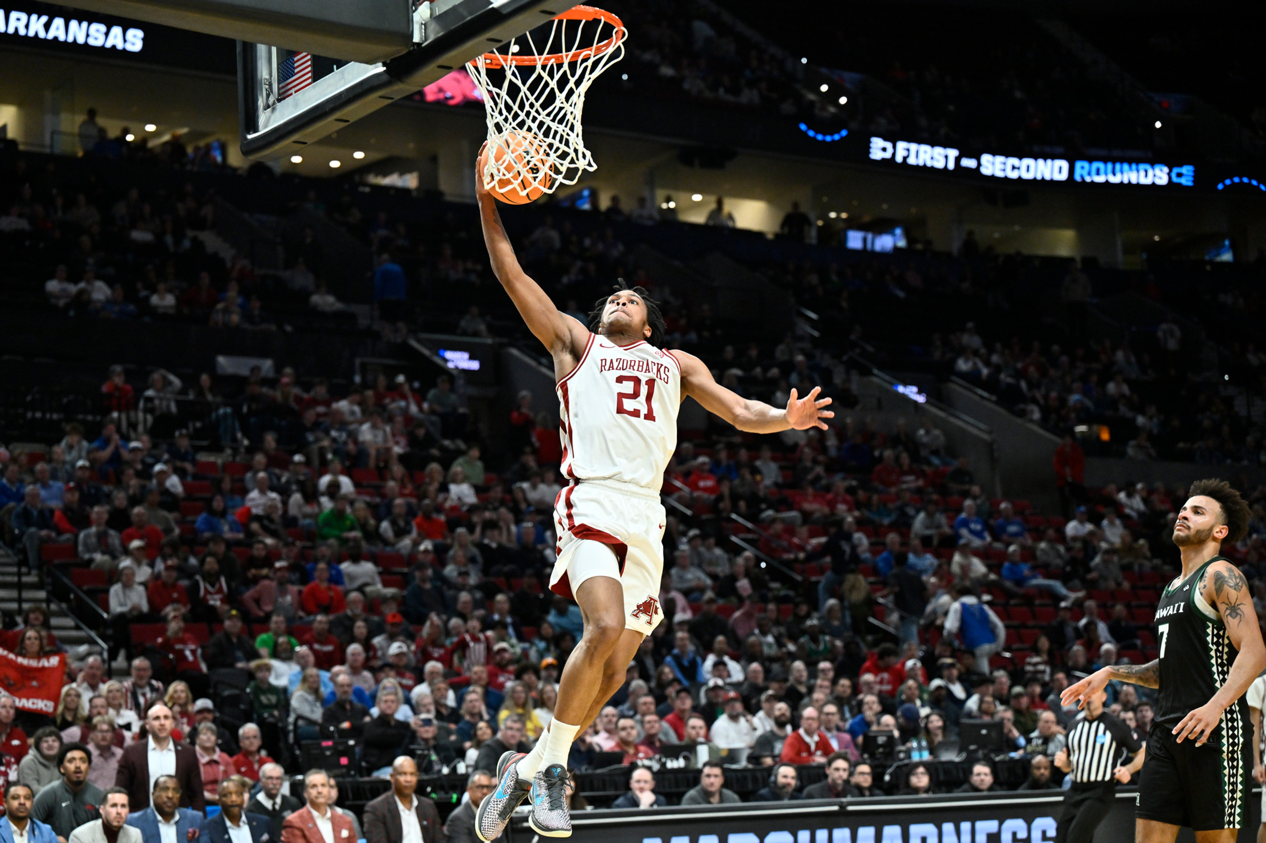 Arkansas guard DJ Wagner announces transfer to Maryland basketball for ...