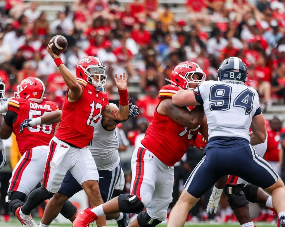 Terez Davis shows promise for Maryland's future OL in Villanova win