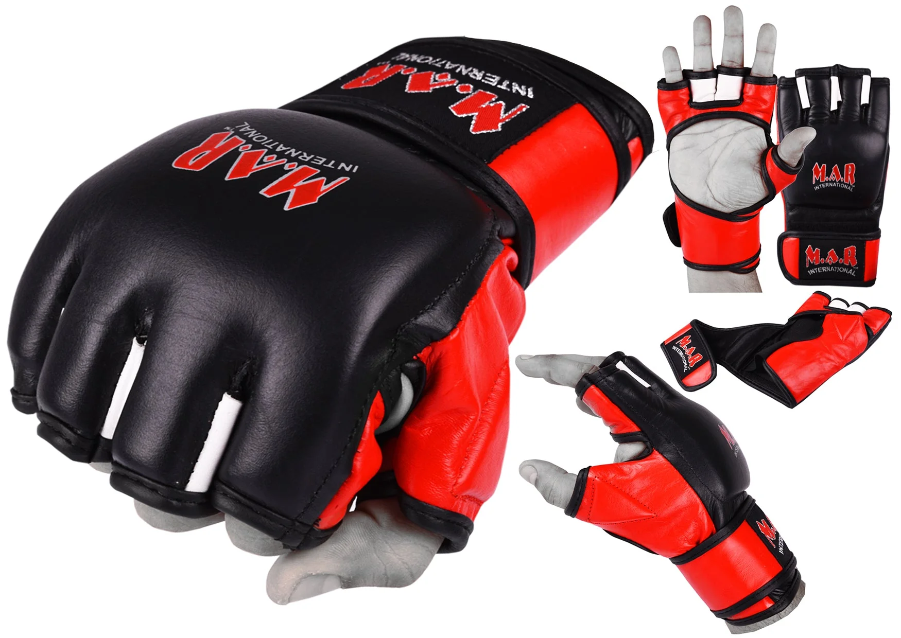 Black & red MMA competition gloves | Plan C Training