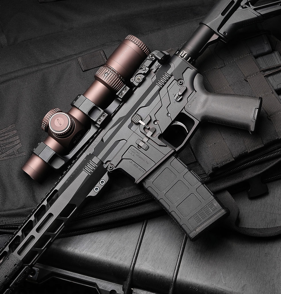 LANTAC UK LA-XR15 Straight Pull ONYX, Side Charging AR15 Rifle