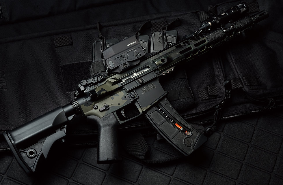 LANTAC UK LA-N15 STEALTH RAVEN .22LR Semi Auto AR15 Rifle