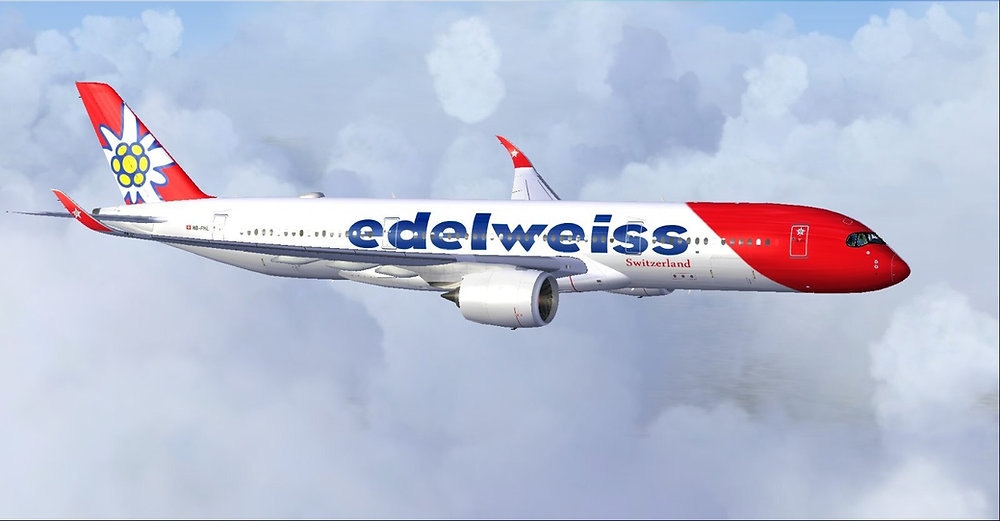Le premier A350-900 d’Edelweiss