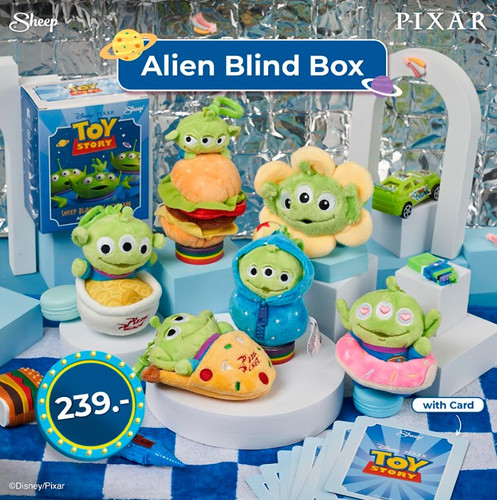 กล่องสุ่มพวงกุญแจ ลิขสิทธิ์แท้ Sheep Blind Box Keychain Aliens
