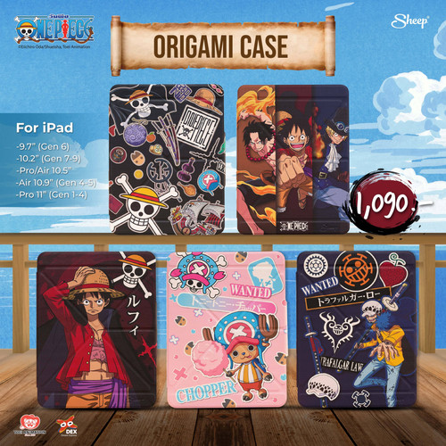 เคสไอแพด One Piece วันพีซ ลิขสิทธิ์แท้ iPad Case ลูฟี่ โซโร