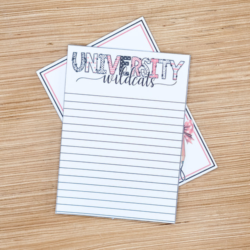 University Doodle Notepad | Finally Four Designs