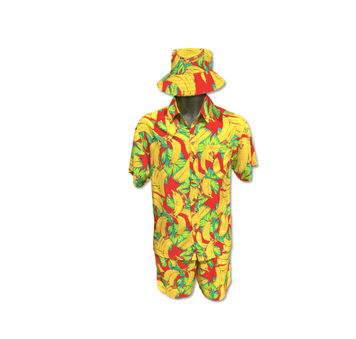 Mens Festival, Mens Rave Hawaiian - Combo - Red Banana | Bad Banana