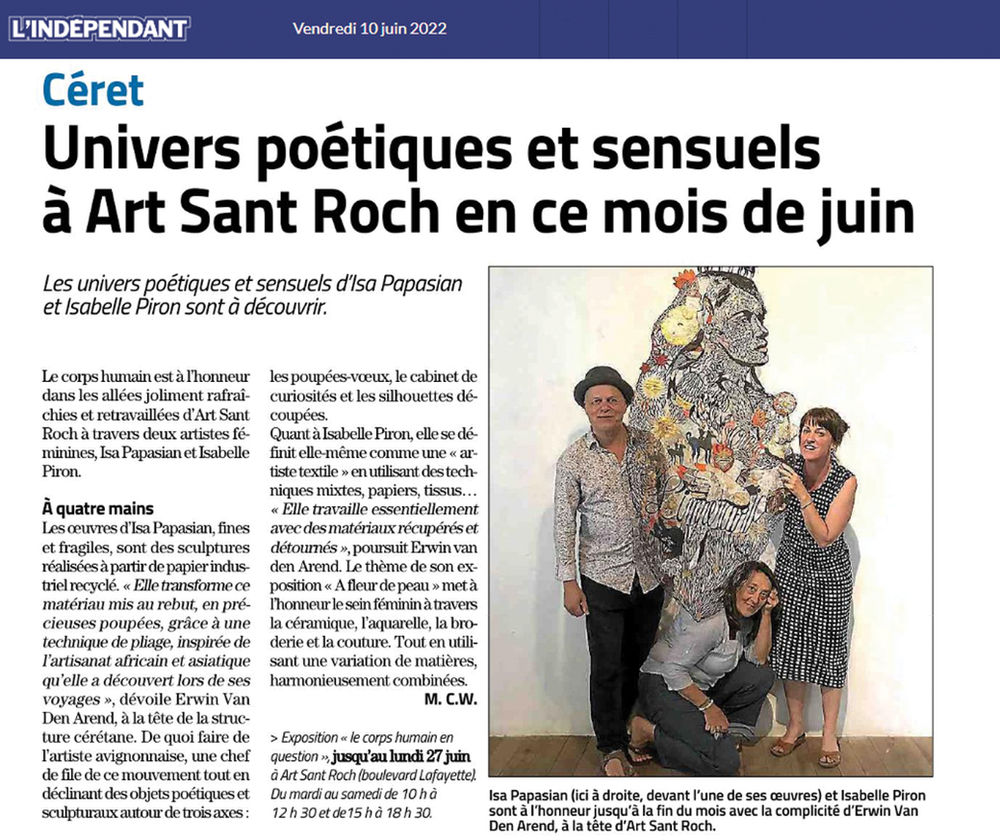 Exposition Isa Papasian et Isabelle Piron