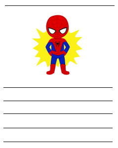 Superhero Writing Frames | Resourcewhizz App