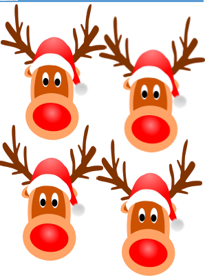 Small Rudolph Face Cut Outs | Resourcewhizz App