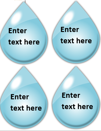 Editable Water Droplets | Resourcewhizz App