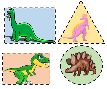 Dinosaur themed cutting skills sheet | Resourcewhizz App