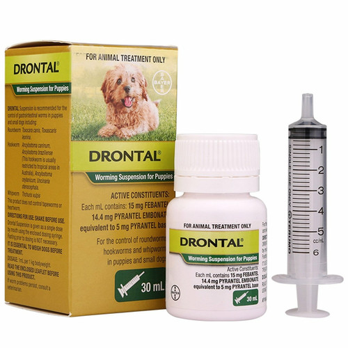 Drontal Puppy Worming Syrup 30ml | Macleay Pets Plus