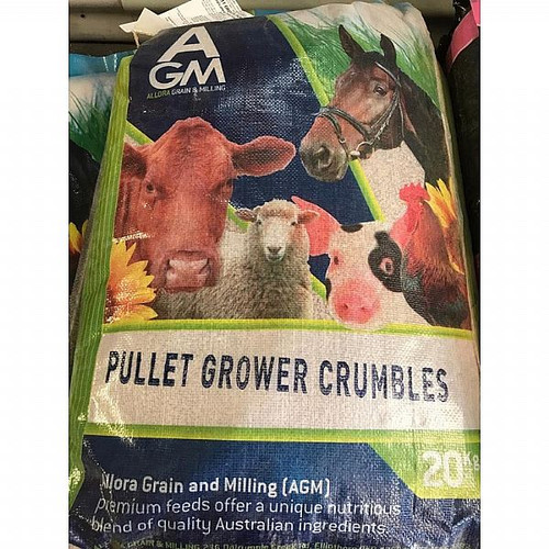 AGM Pullet Grower Crumbles 20kg | Macleay Pets Plus
