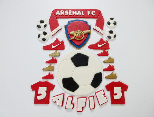 Football Cake Topper Arsenal FC Edible | The Cake Fairy Crafts