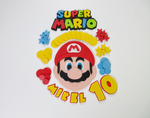 Super Mario Fondant Cake Topper - Edible Personalised
