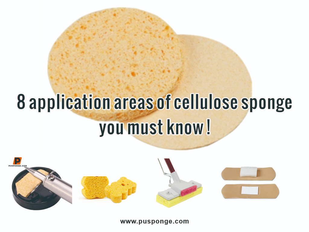 8 application areas of cellulose sponge