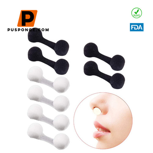 Disposable Nasal Sponge Plug Spray Tanning Nose Filter | PUSPONGE supplier