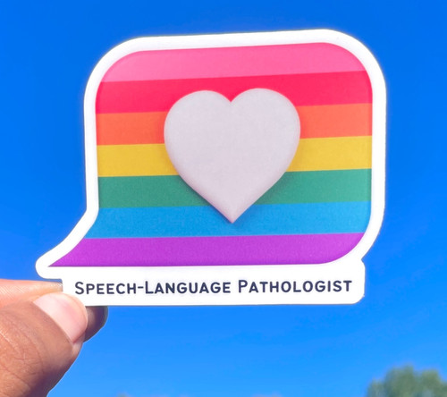 Rainbow Message Bubble SLP Sticker | JRC the SLP