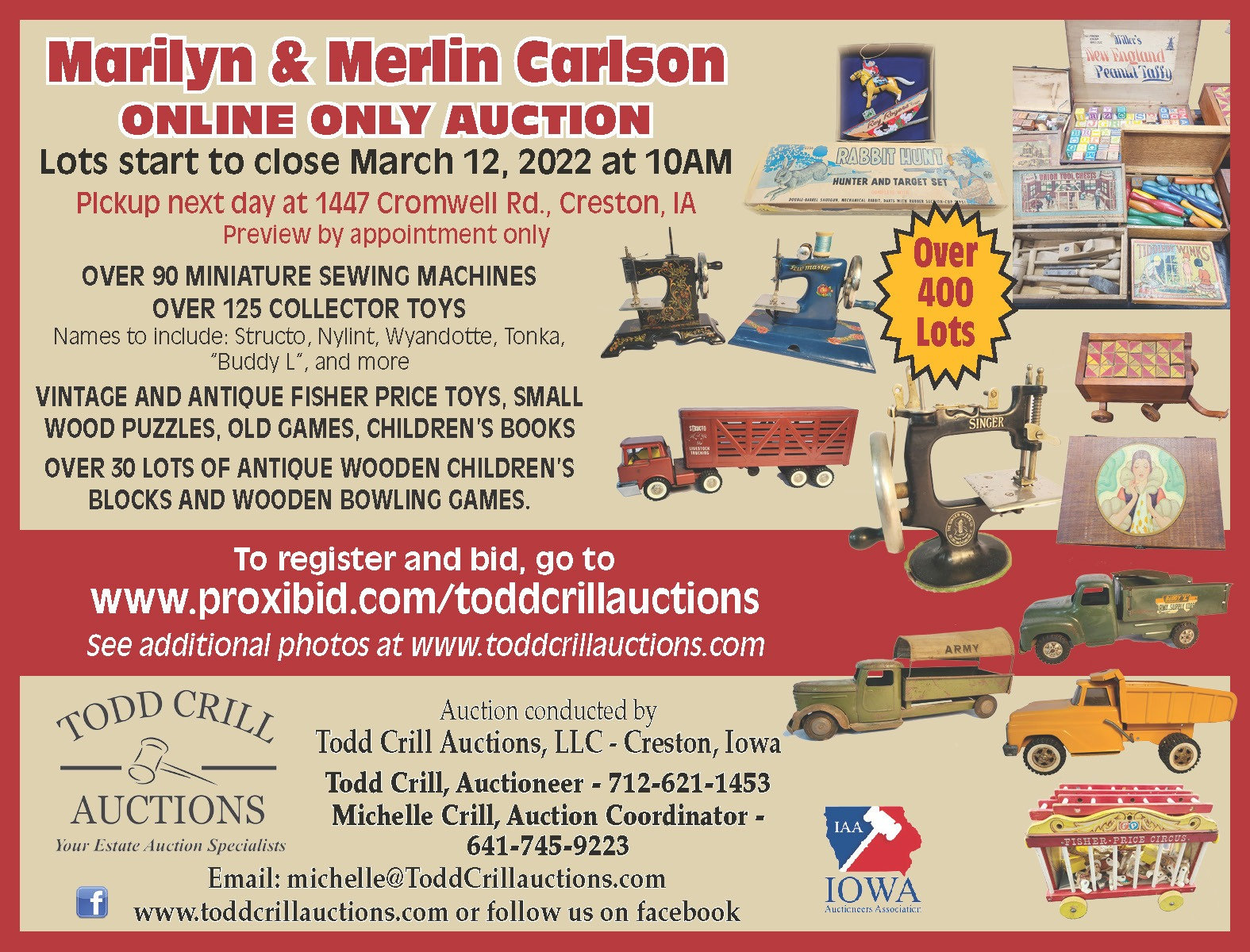 MARILYN AND MERLIN CARLSON ESTATE ONLINE COLLECTOR TOY AUCTION | Todd ...