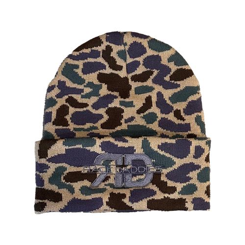 Tan Camo Beanie | Rack Daddies
