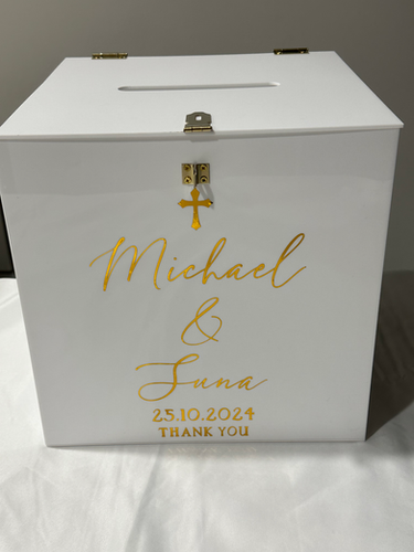 Personalised Wishing Well - Card Box | Rush Creations, Sydney | Acrylic ...